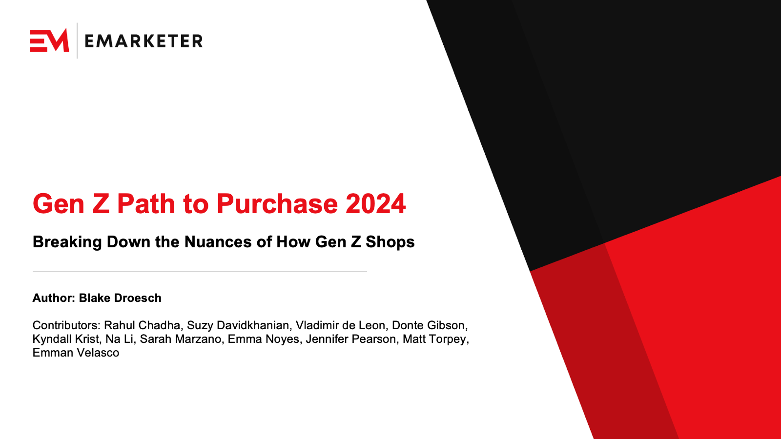 Gen Z Path to Purchase 2024